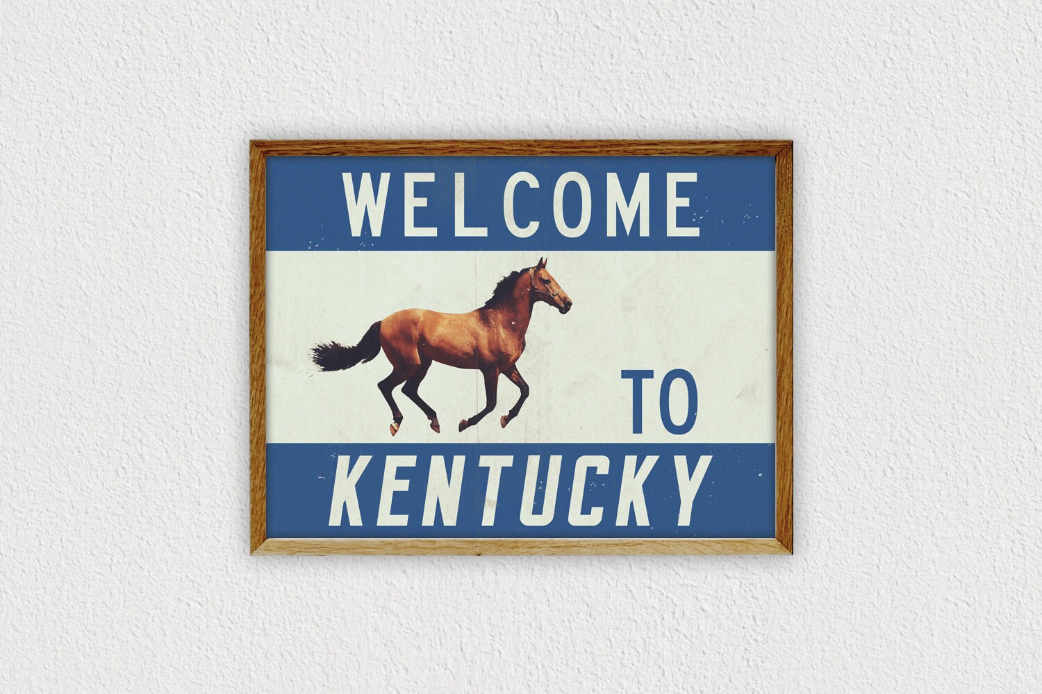 Welcome to Kentucky Print Road Sign Vintage Welcome Sign | Etsy