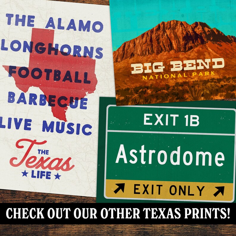Welcome to Texas Texas Art Everything is Bigger in Texas - Etsy