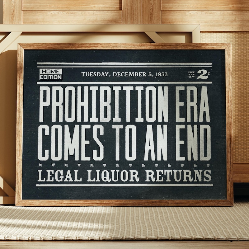 Prohibition Era Sign - Etsy