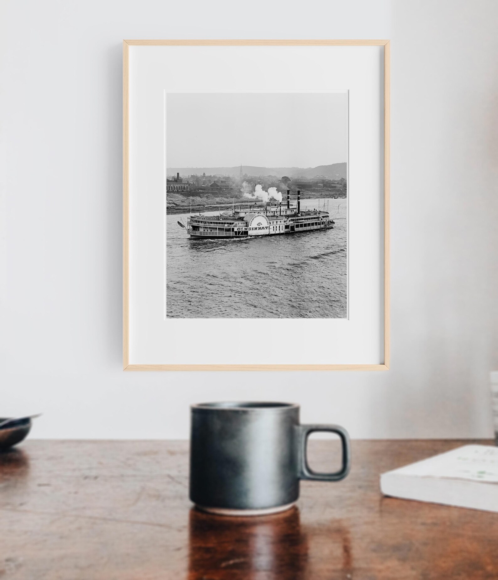 Vintage Cincinnati Photography, Cincinnati Riverboat, Retro Ohio Decor ...