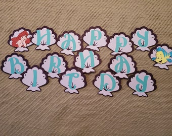 Ariel Birthday Banner - Etsy