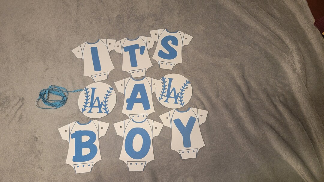 It's a Boy Banner, Baby Shower Banner, Go Blue Banner, New Baby Banner ...