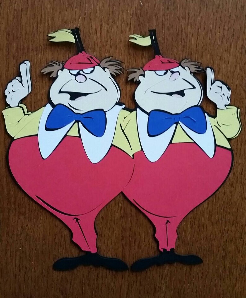 Tweedledum and Tweedledee Alice in Wonderland Tweedles - Etsy