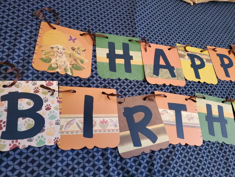 Lion King Birthday Banner: Simba Party Decor - Etsy
