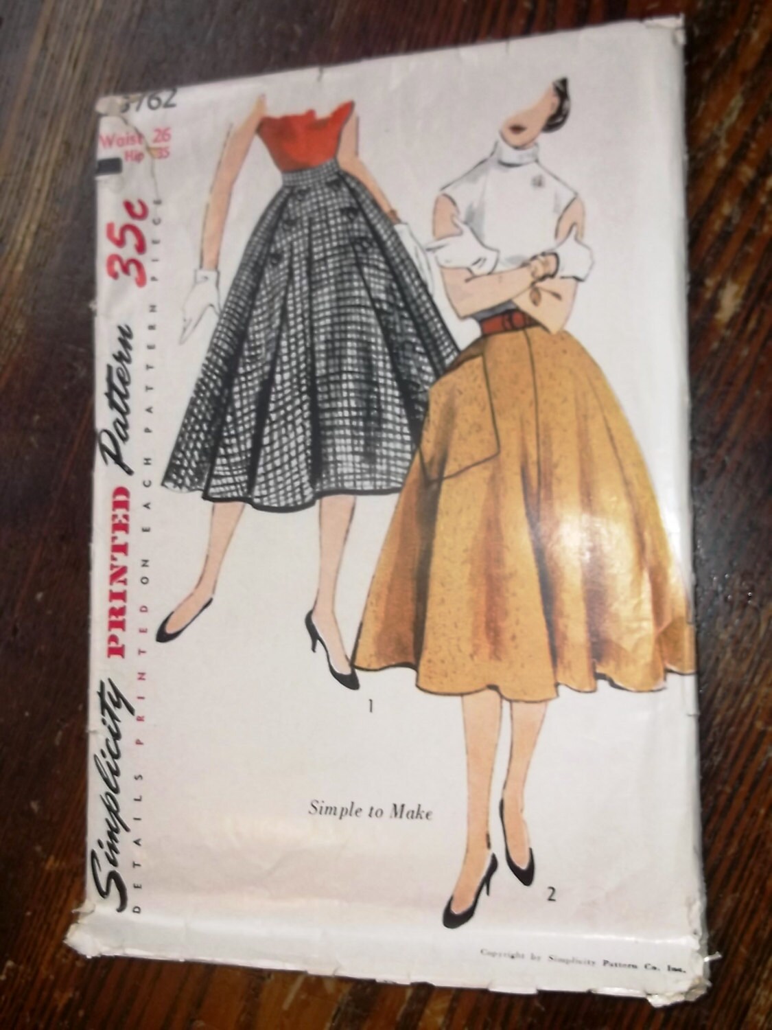 Craft Supplies & Tools Sewing & Fiber Vintage Simplicity 3769 Misses ...