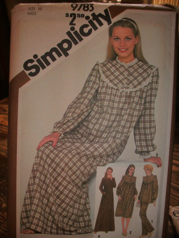 Simplicity 9783 Printed Pattern Size 10 1980 Misses' | Etsy