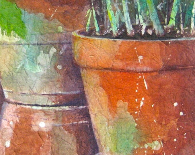 Watercolor Batik on Rice Paper Original Painting 10X8 With - Etsy