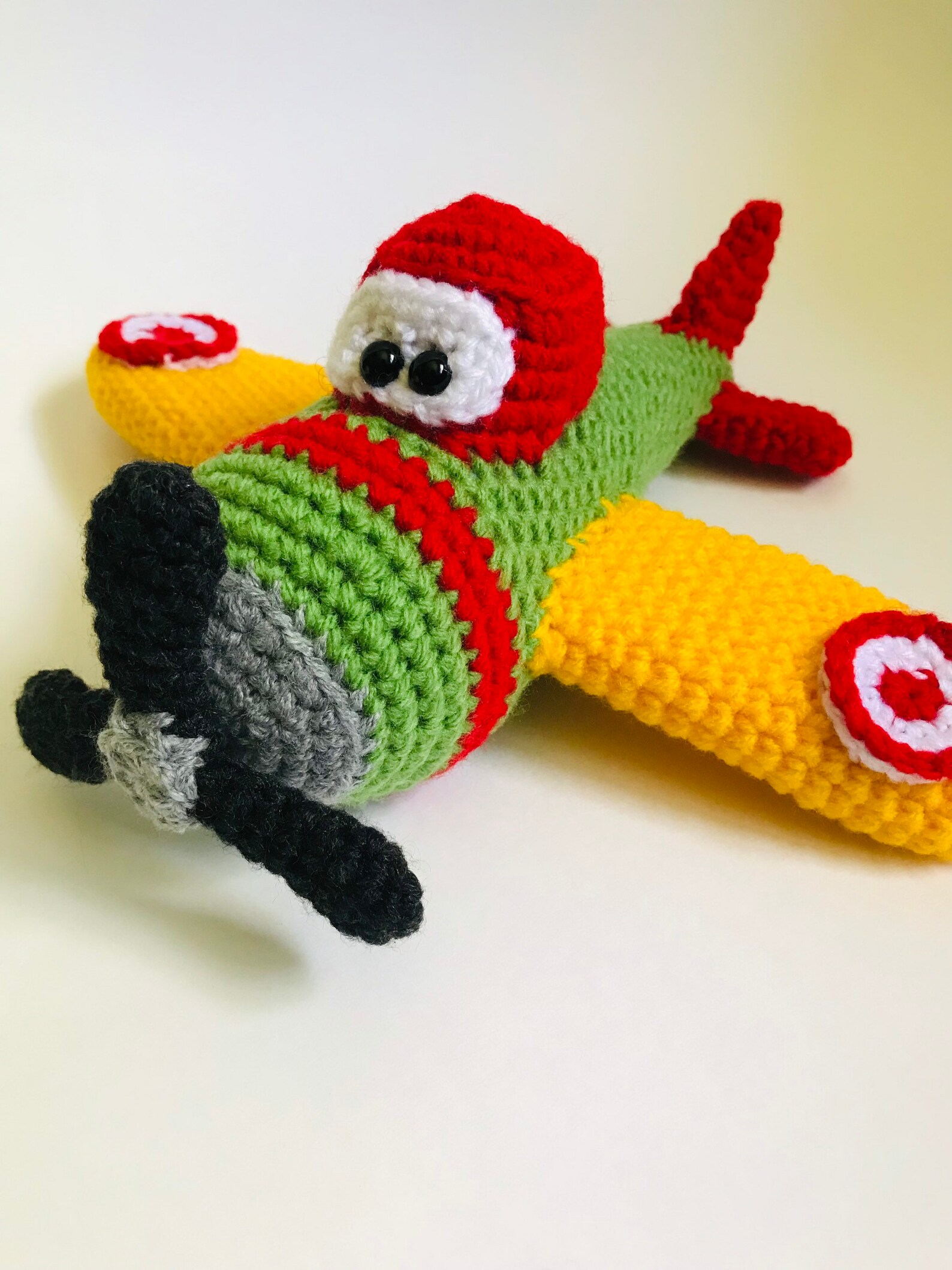 Crochet Airplane Stuffed Toy Made to Order - Etsy