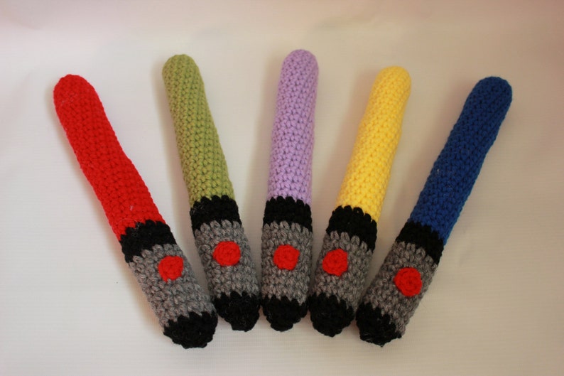 Crochet inspired colored laser sword 5 different colors | Etsy