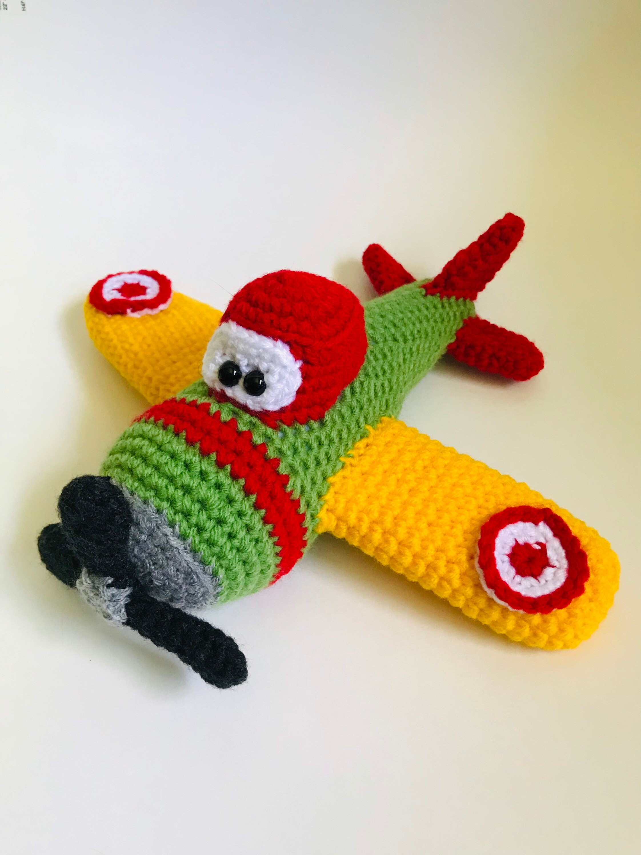 Crochet Airplane Stuffed Toy | Made to Order - Etsy