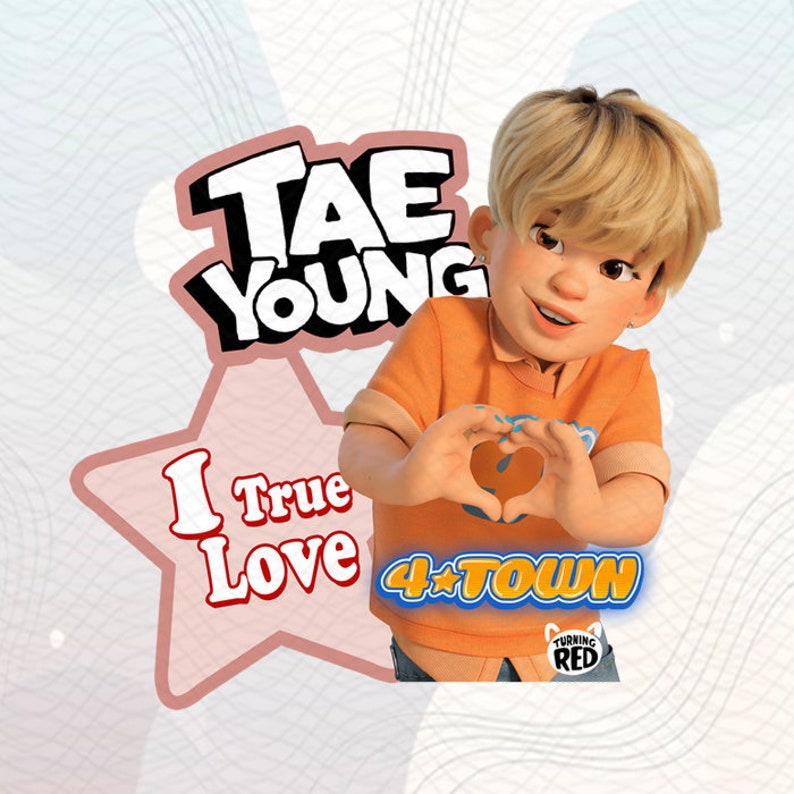 4 Town Turning Red PNG 4 Town Turning Red 4 Town Band Pixar | Etsy México