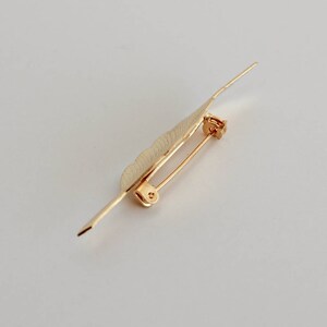 Vintage Golden Feather Pin - Etsy