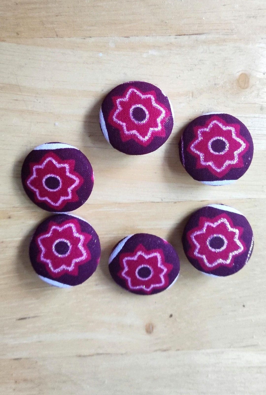 Purple Cerise Pink Glitter White Fabric Individually Hand Covered ...