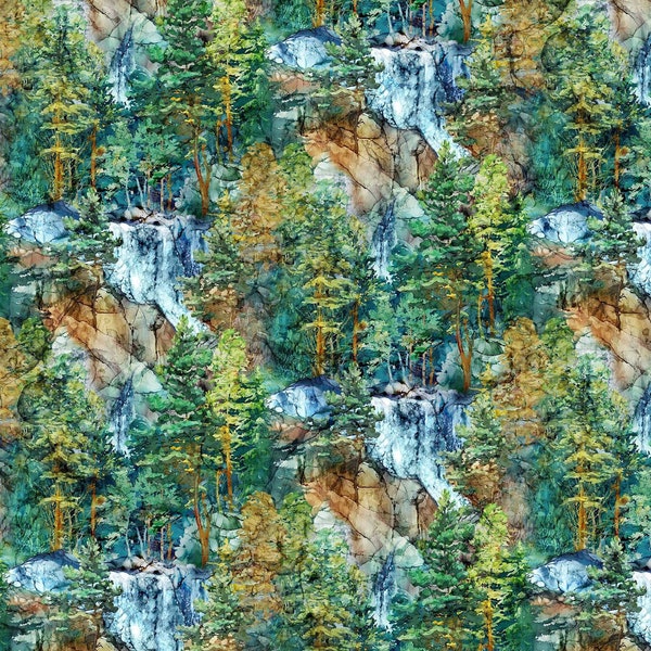 Waterfall Fabric - Etsy