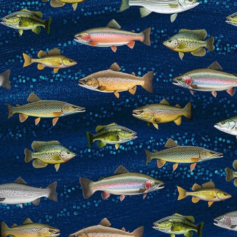 Fish Fabric - Etsy