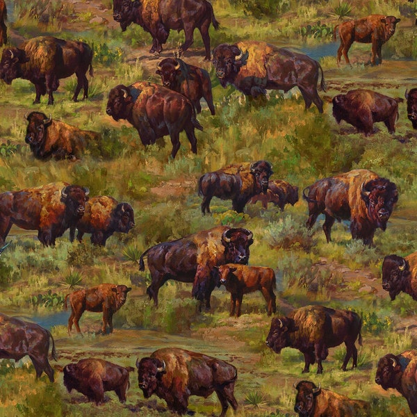 Buffalo Fabric - Etsy
