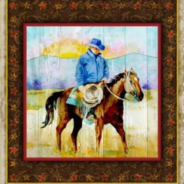 Western Rider Horse Panel - Etsy
