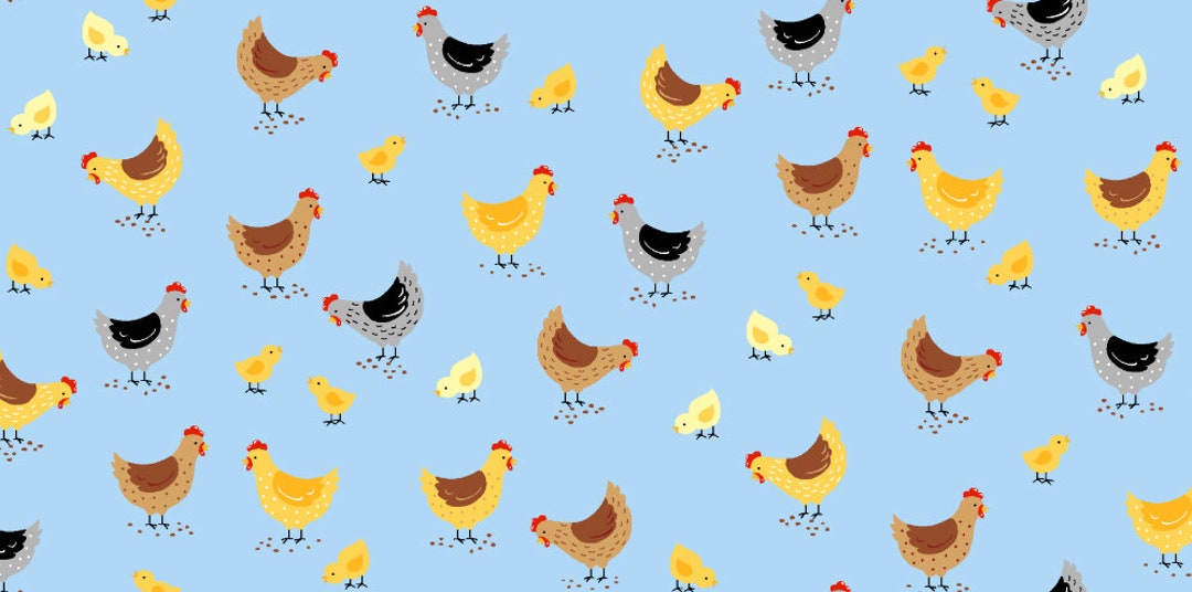Barnyard Serenade - # D121-B Blue - Free Range Follies - by Freckle ...