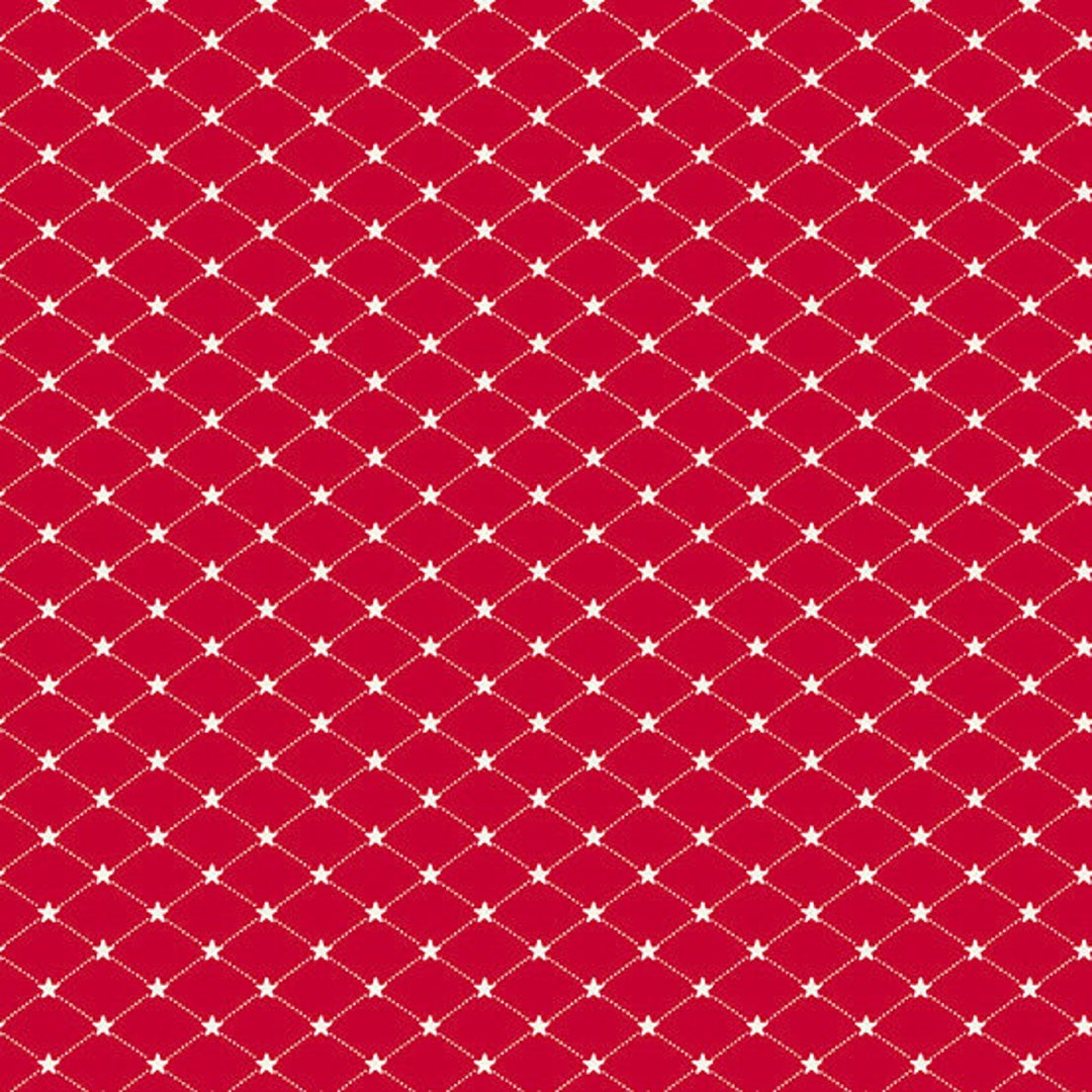 Allegiance - Tufted Star Red - by Andover Fabrics - 100% Woven Fabric ...