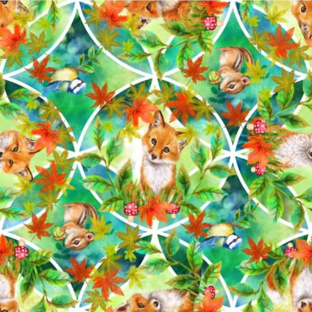 Auburn Fox - Patchwork - Green - Pattern #STU-6229-66 - by Studio E ...