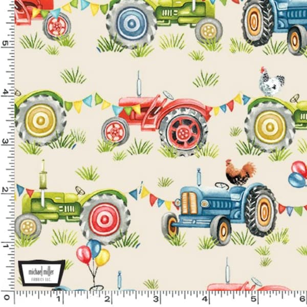 Tractor Fabric - Etsy