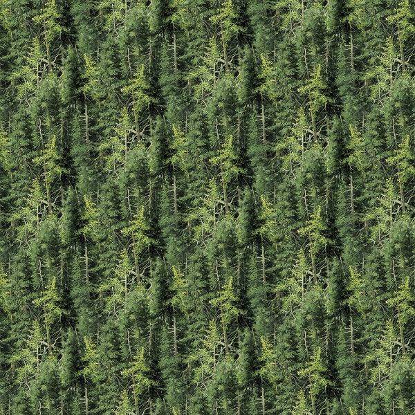Evergreen Forest Fabric - Etsy