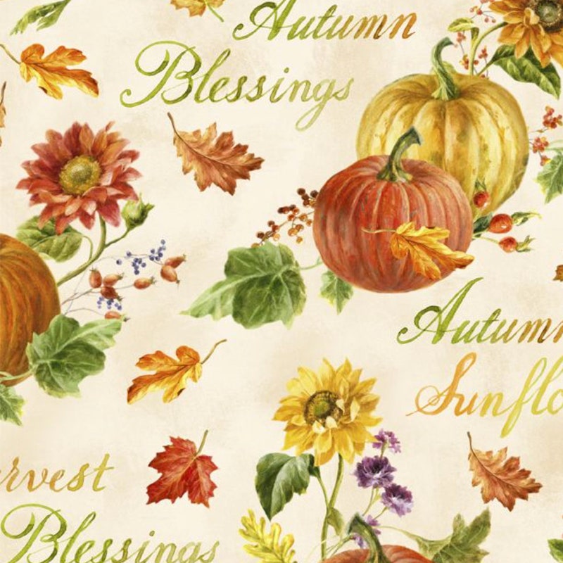Fall/harvest Fabric - Etsy UK