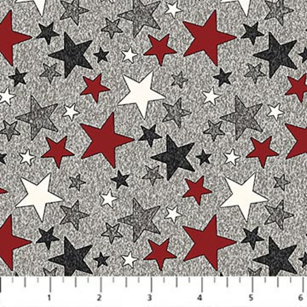 Red Gray Fabric - Etsy