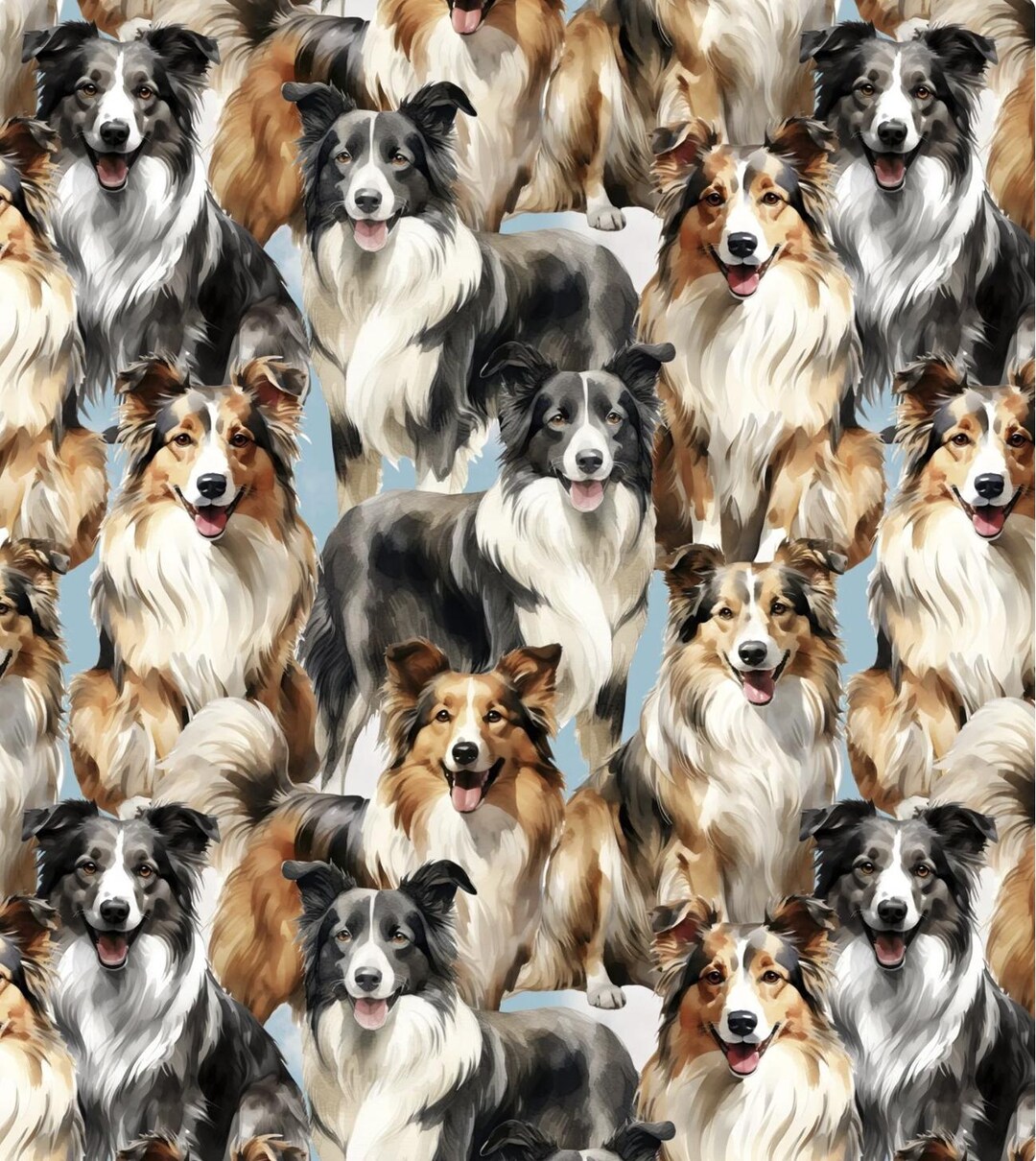 CUSTOM BOXER SHORTS, Made to Order - Collie Dogs - Gift for Dog Owner ...