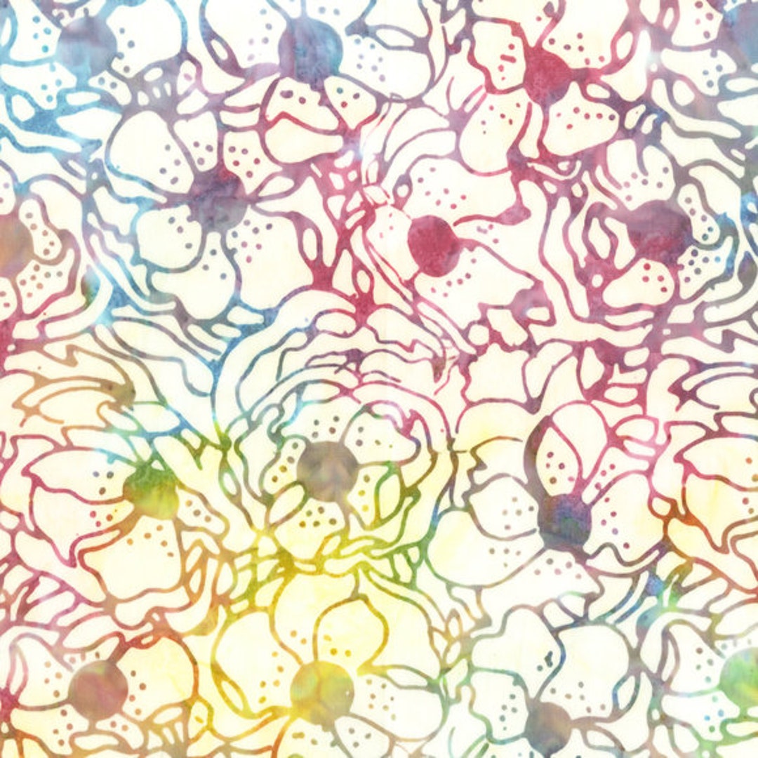 BATIK - Watercolor Sunshine RAINBOW - Pattern # 835Q-4 - by Anthology ...