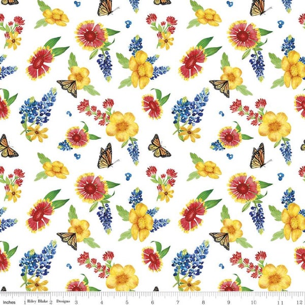 Bluebonnet Fabric - Etsy