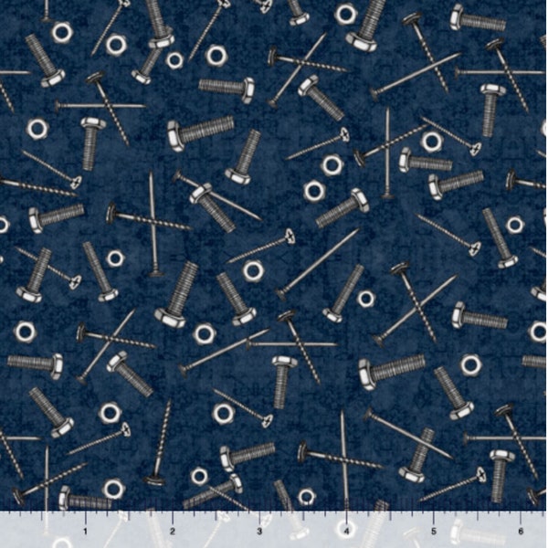 Nuts Bolts Fabric - Etsy