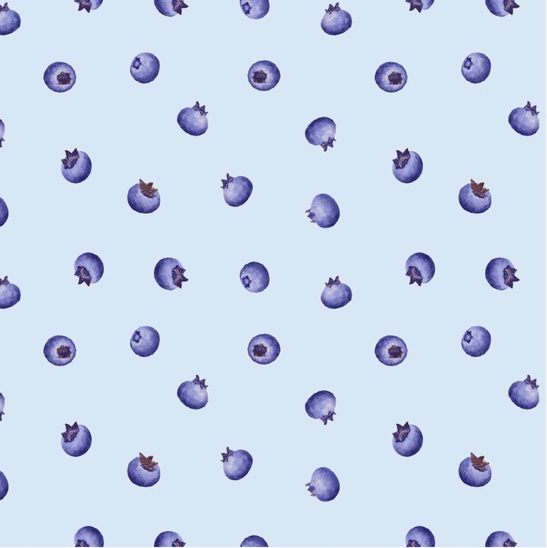 Berrylicious #1581-17 Blue - Tossed Blueberry - by Henry Glass - 100% ...