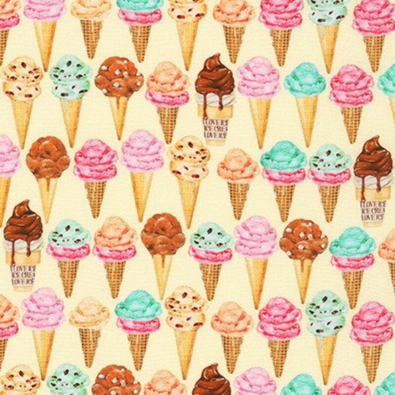 Ice Cream Fabric - Etsy