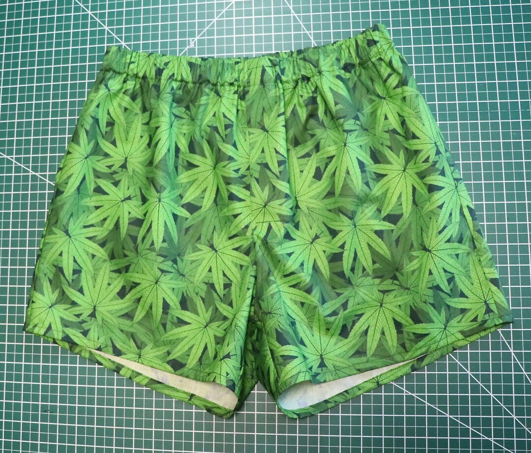 CUSTOM BOXER SHORTS, Made to Order - Cannabis - Marijuana Leaves ...
