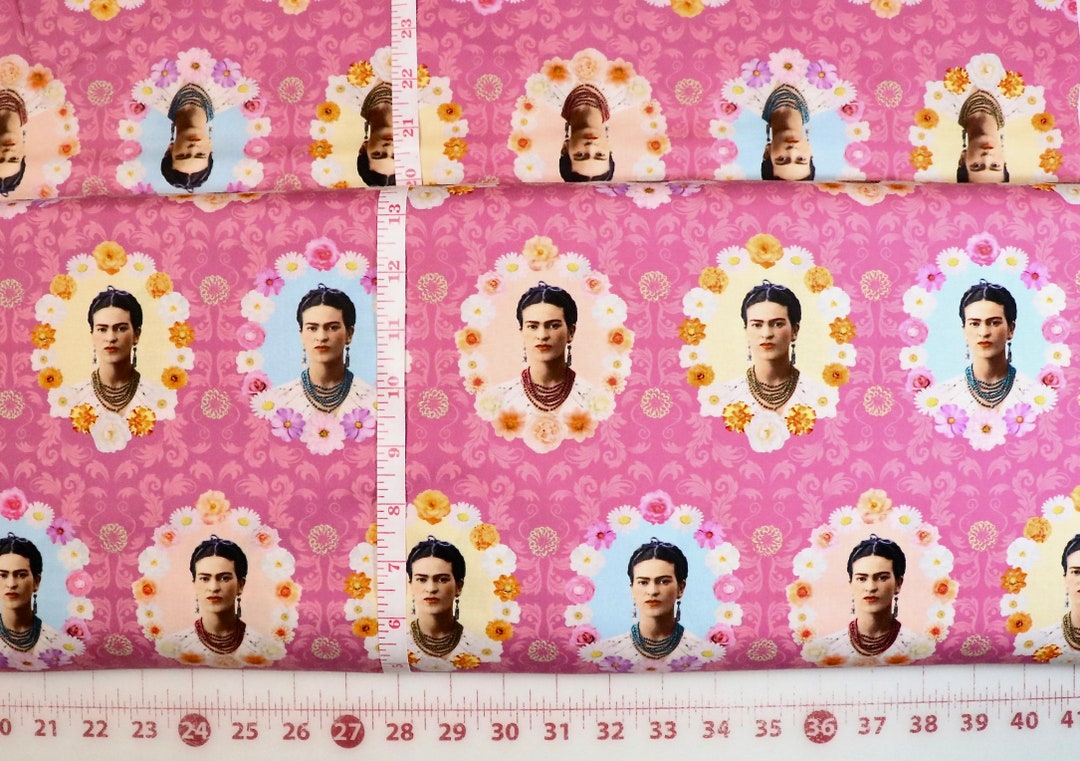 Portraits of Frida on Pink - #C3411 - by Robert Kaufman - Hispanic Folk ...