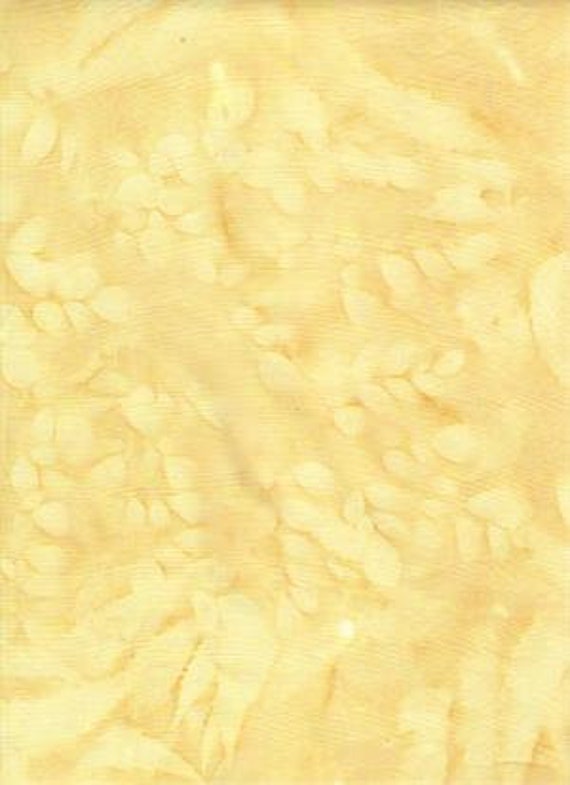 BATIK Pastel Yellow With Leaves Pattern 0601 Bali Sun | Etsy