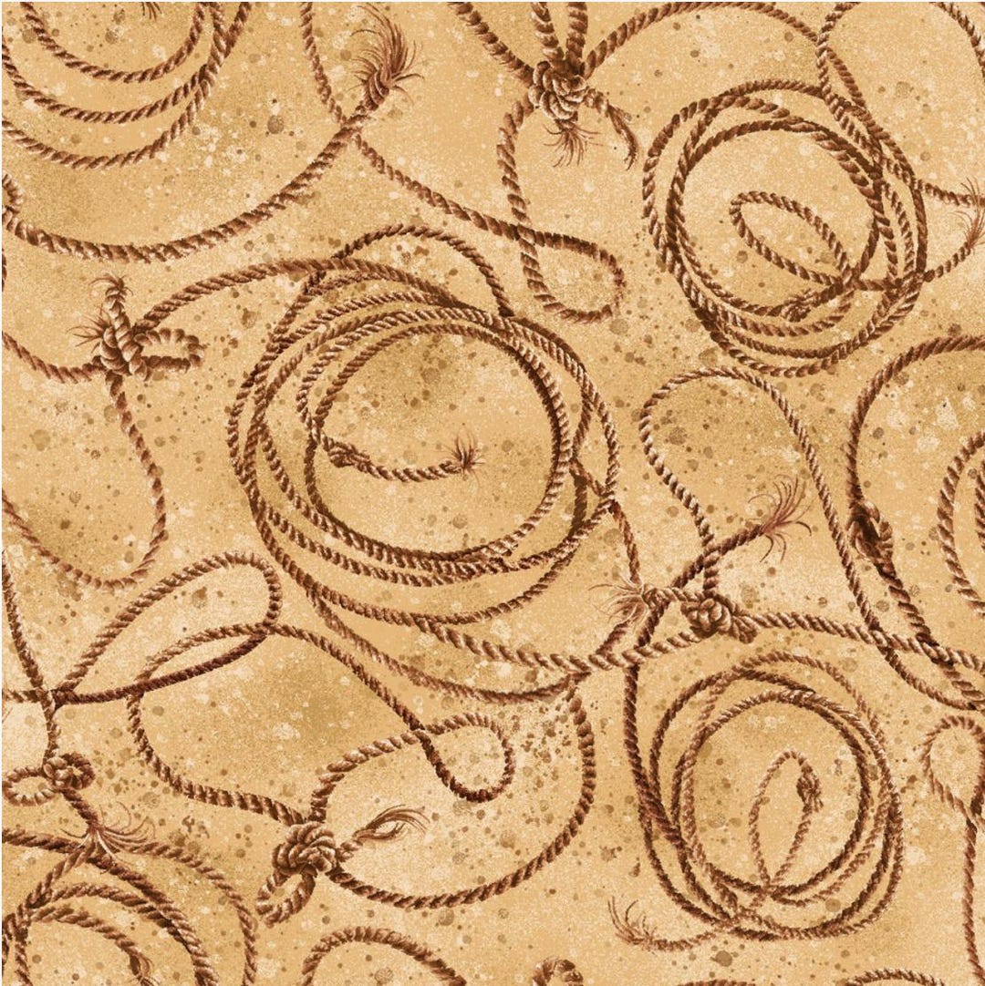 Round up - # 59-7911 Beige - Ropes - by Oasis Fabrics - 100% Cotton ...