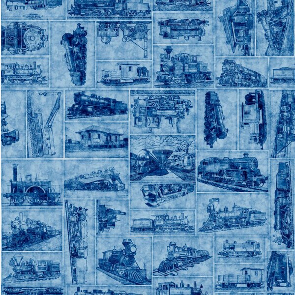 Train Fabric - Etsy