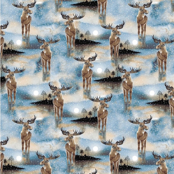 Moose Fabric - Etsy