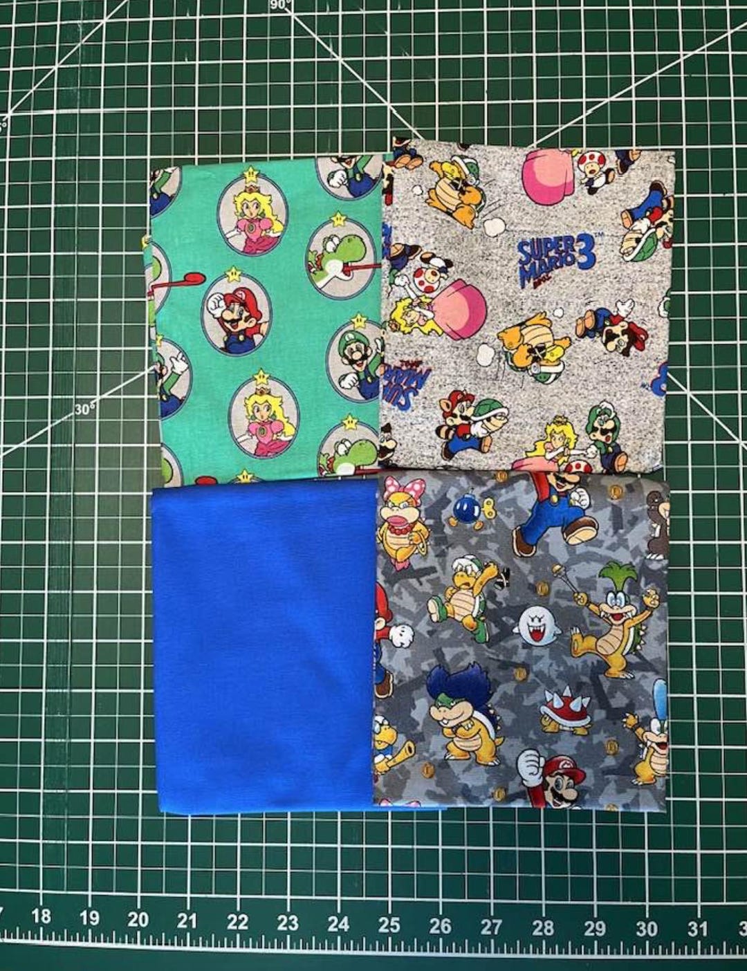4 Fat Quarters - Nintendo, Super Mario - by Springs Creative - Includes ...