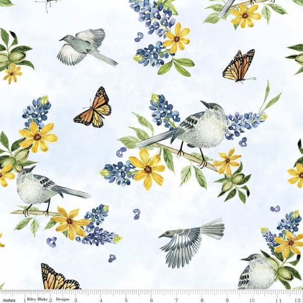Bluebonnet Fabric - Etsy