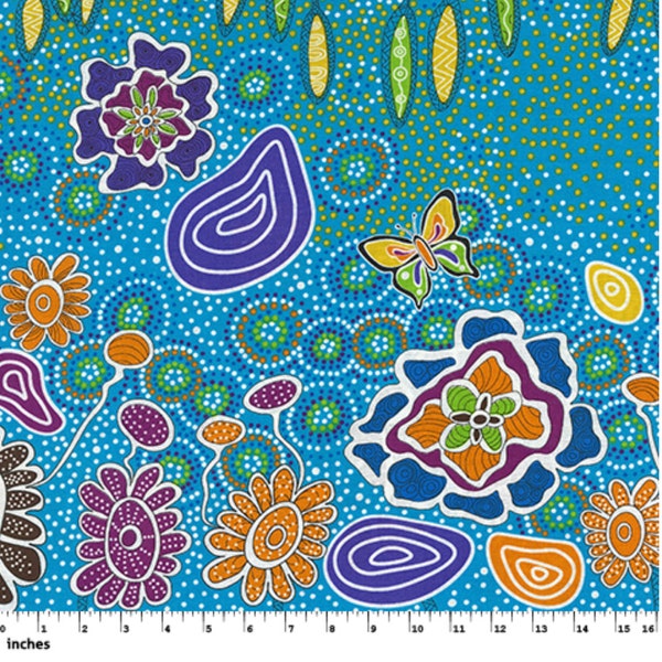 Aboriginal Art Fabric - Etsy
