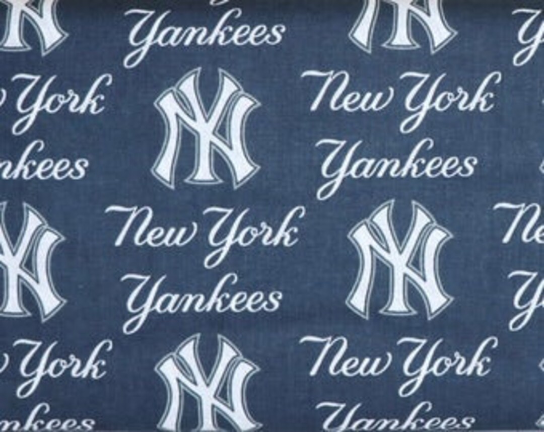 New York Yankees, Licensed MLB Team Fabric, 100% Cotton Woven Fabric ...