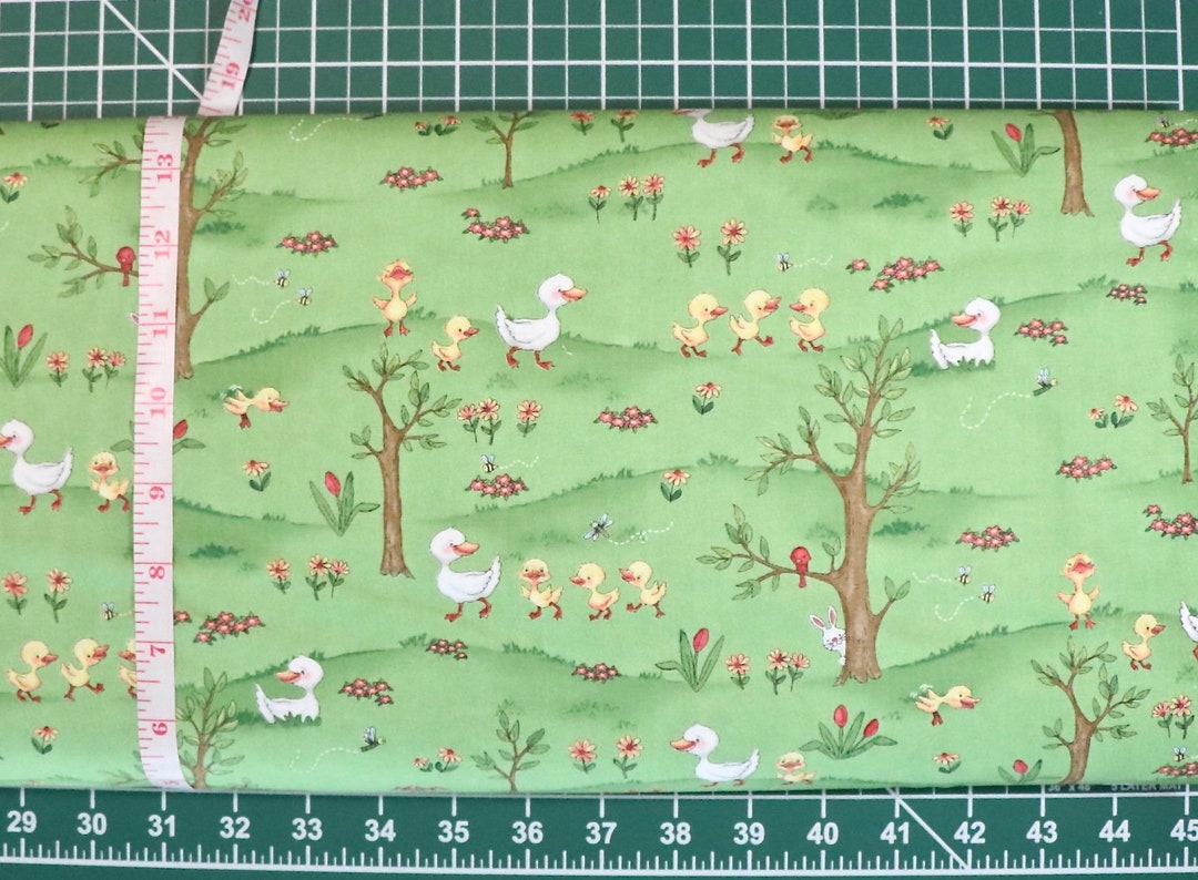 River Romp Ducks 864-66 Green by Henry Glass 100% Cotton Woven Fabric ...