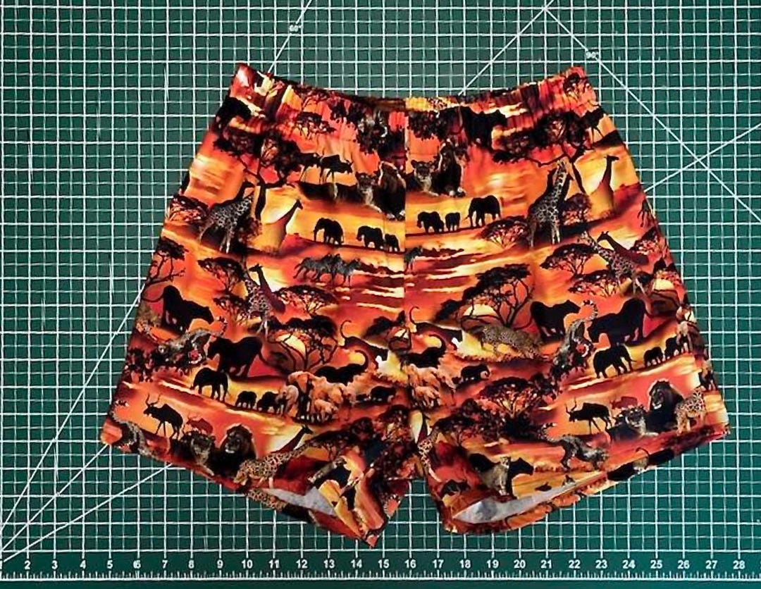 CUSTOM BOXER SHORTS, Made to Order - Wildlife - African Safari - Choose ...