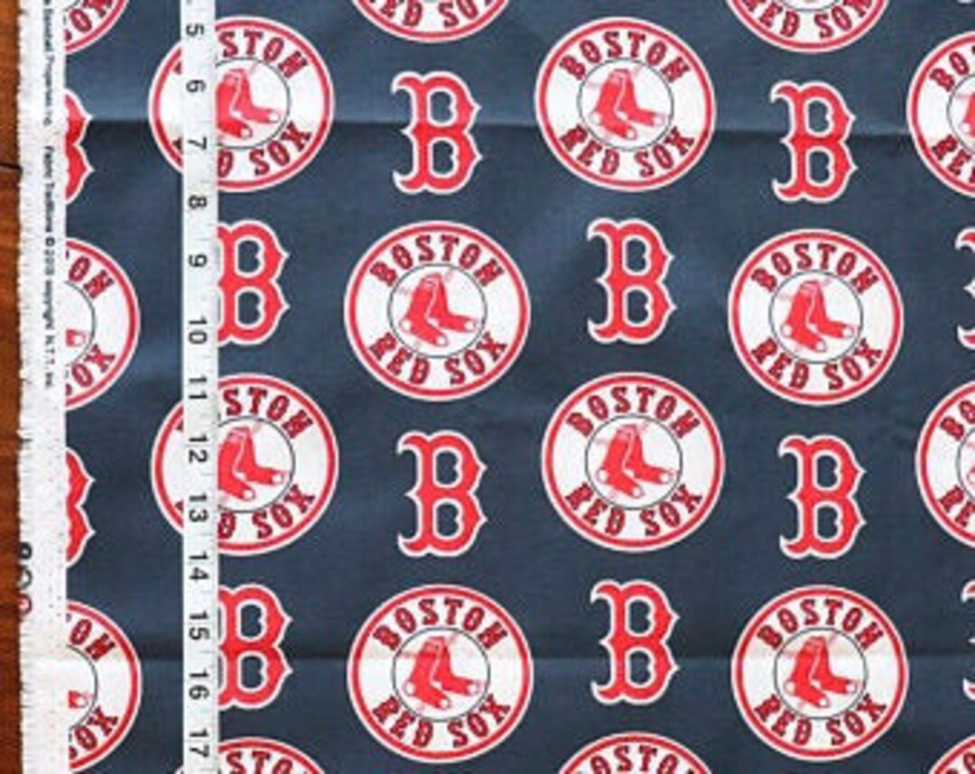 Boston Red Sox, Licensed MLB Team Fabric, 100% Cotton Woven Fabric ...
