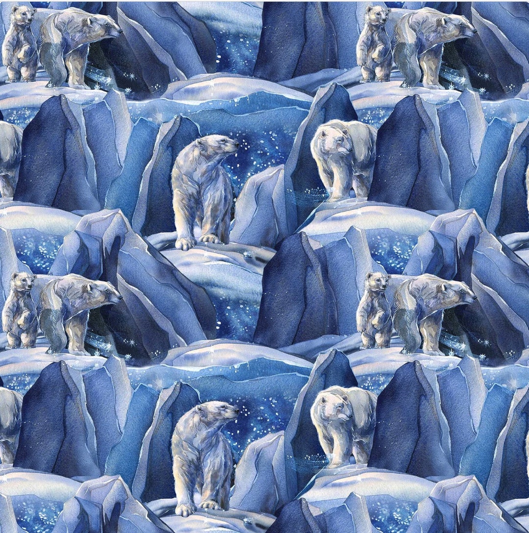 Polar Frost - Polar Bears on Ice - Pattern #24842-46 - by Northcott ...