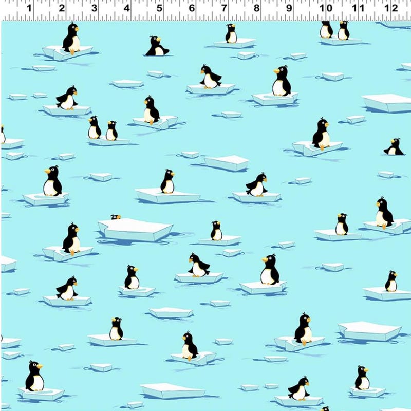 Penguin Fabric - Etsy