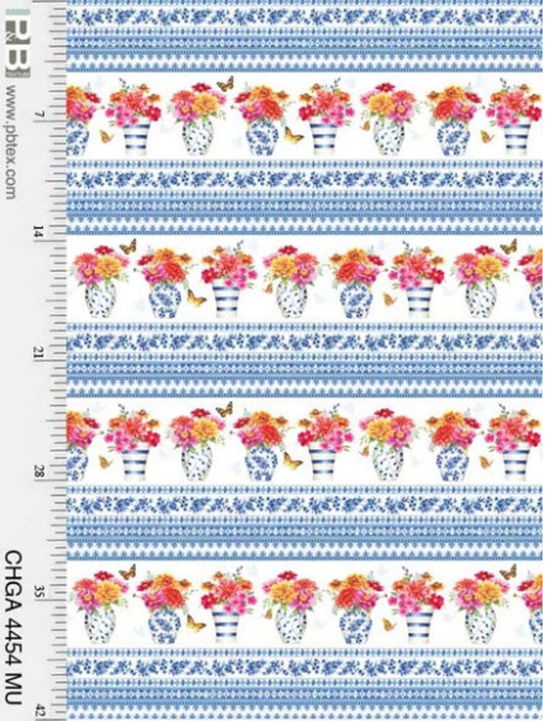 CHINOISERIE GARDEN - Wide Stripe - Pattern # CHGA 4454 M U- by P & B ...